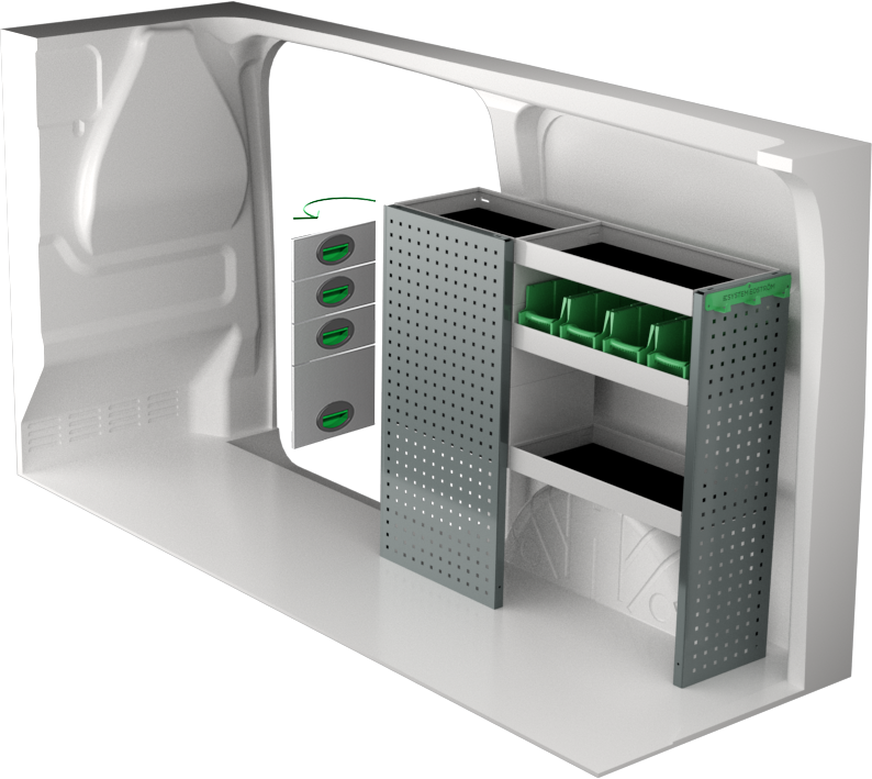 Fahrzeugeinrichtung für Ford Transit Custom 2023+ | Vehikit