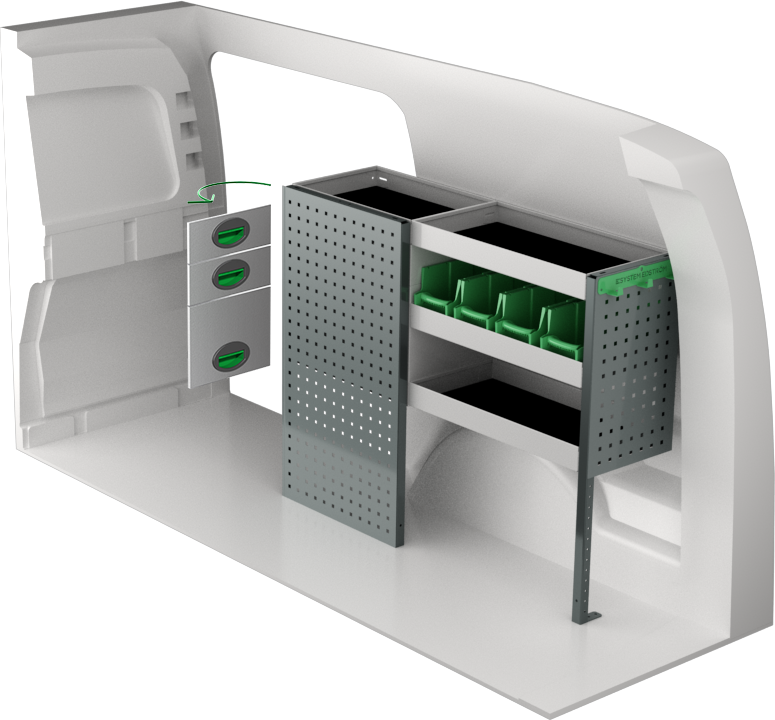 Fahrzeugeinrichtung für Ford Transit Connect 2021+ | Vehikit