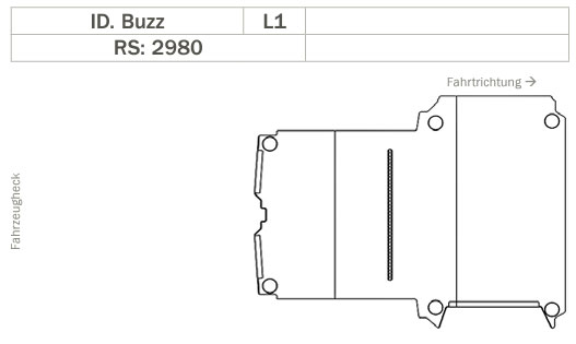 12mm Laderaumboden mit integrierten Montageschienen für Volkswagen ID ...