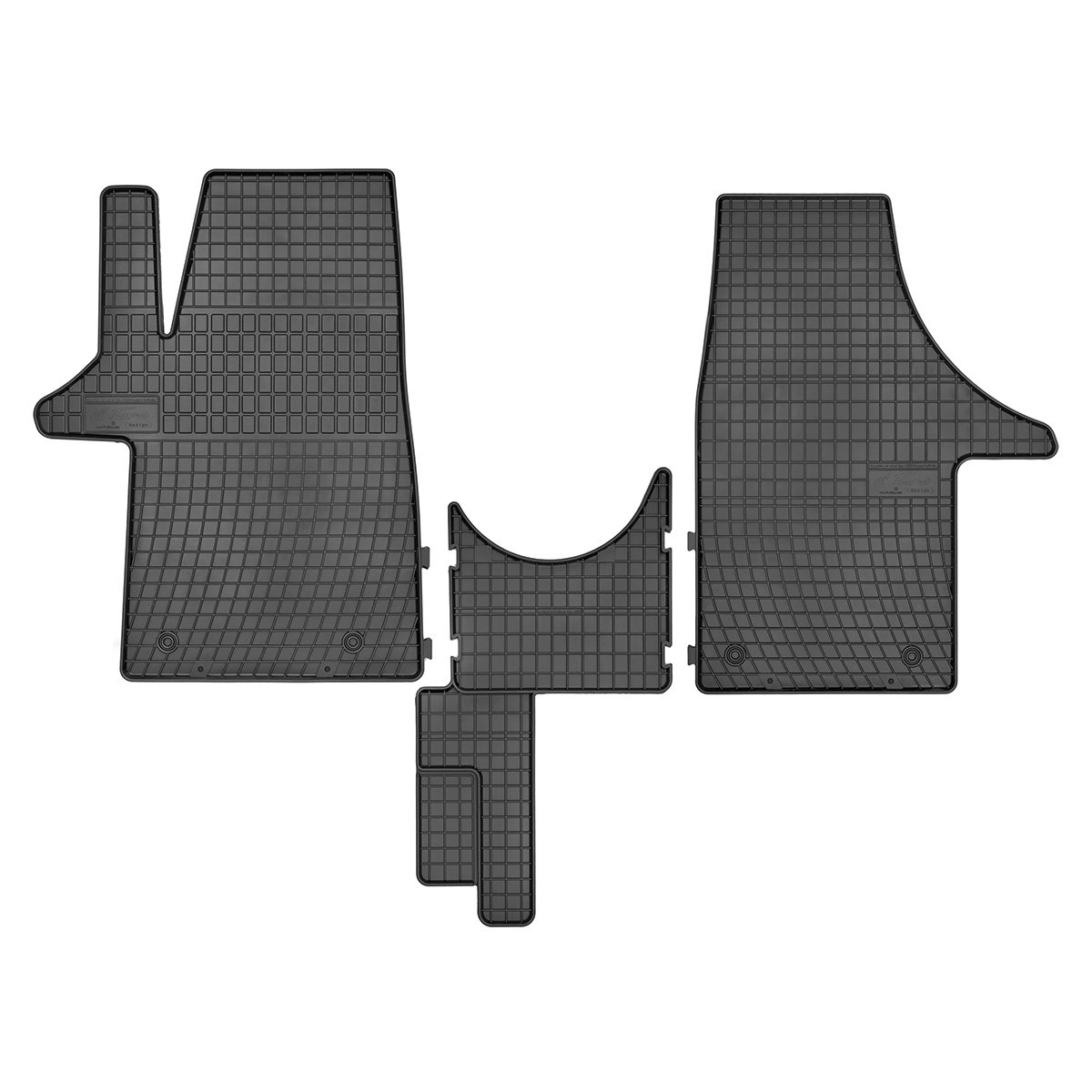 Vloermat rubber Volkswagen Transporter 2003-2024 | Vehikit