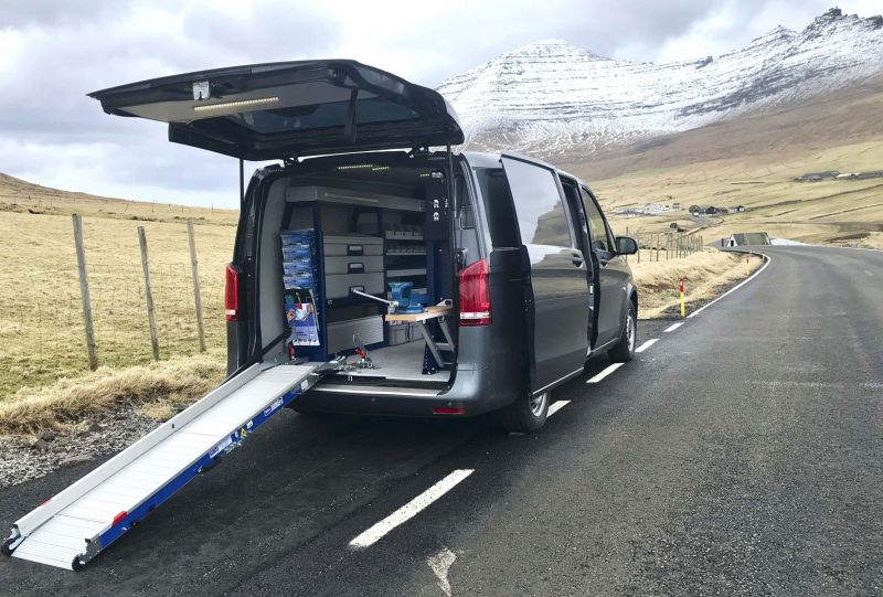 Rampe de chargement en aluminium pour Mercedes Sprinter 2018+